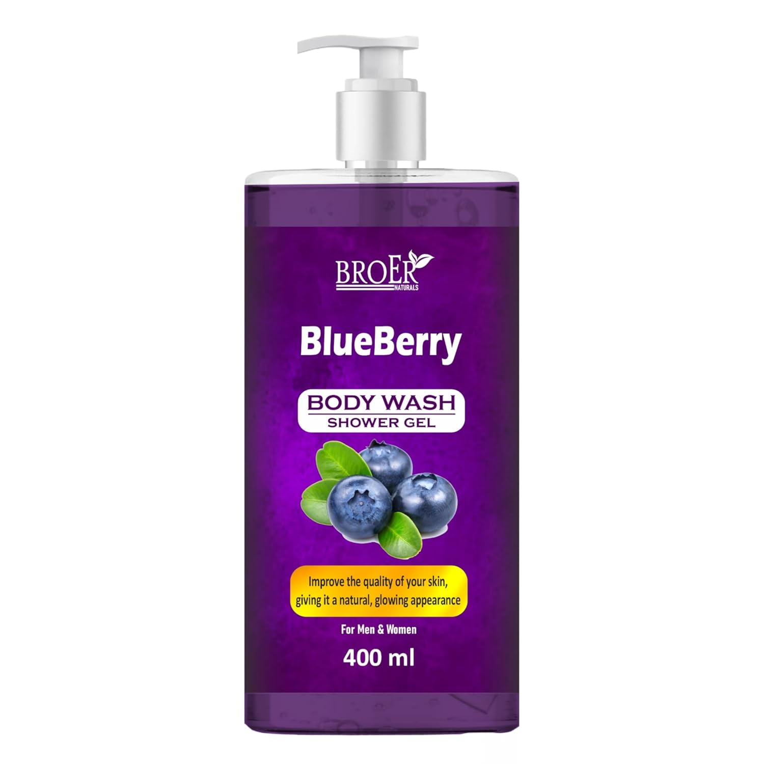 BROER Blueberry Body Wash or Shower Gel Enriched with Natural ...