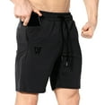 Brokig Mens Gym Workout Shortshidden Zip Cotton Running Athletic Shorts For Men With Pockets