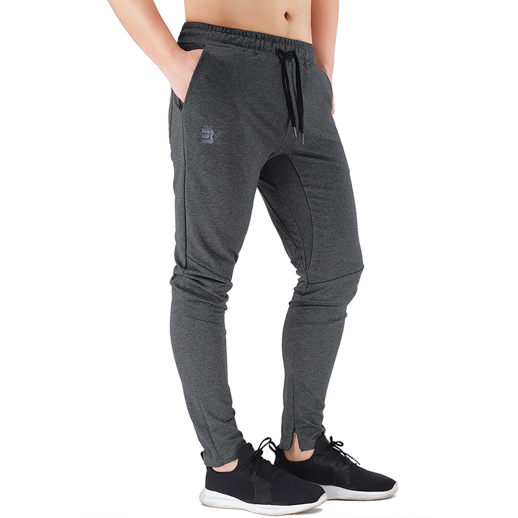 BROKIG Casual Gym Jogging Sweatpants, Quick-Drying Double Pockets Sport ...