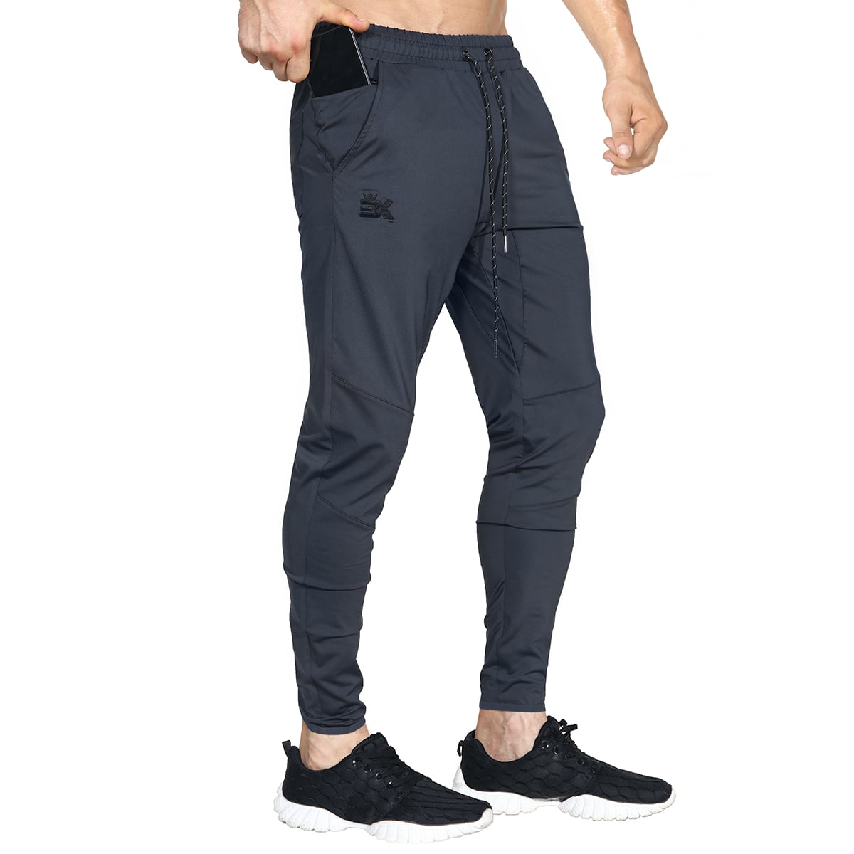 BROKIG Men's Lightweight Sweat Suit Jogging Gym Joggers Pants, Athletic ...