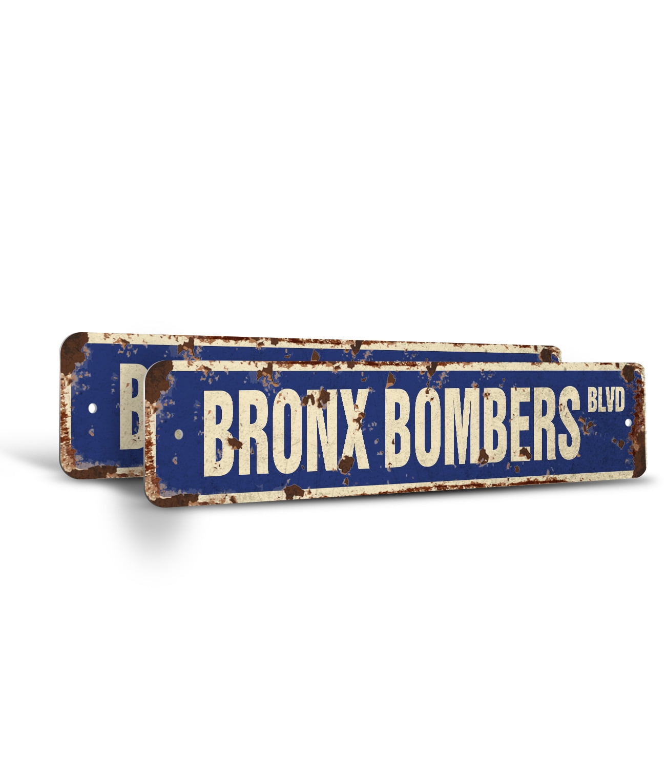 BRONX BOMBERS Vintage Style Rustic Street Sign – (2 Pack) New York ...