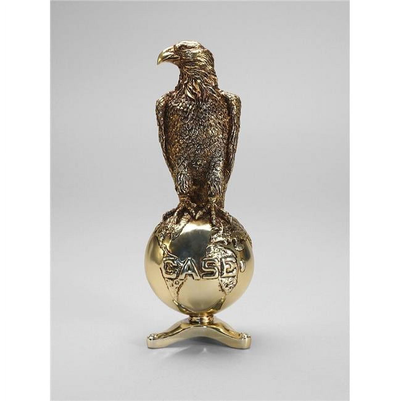 BRONZE 8 Inch Case Old Abe Eagle on Globe with Display Stand ZJD1883 ...