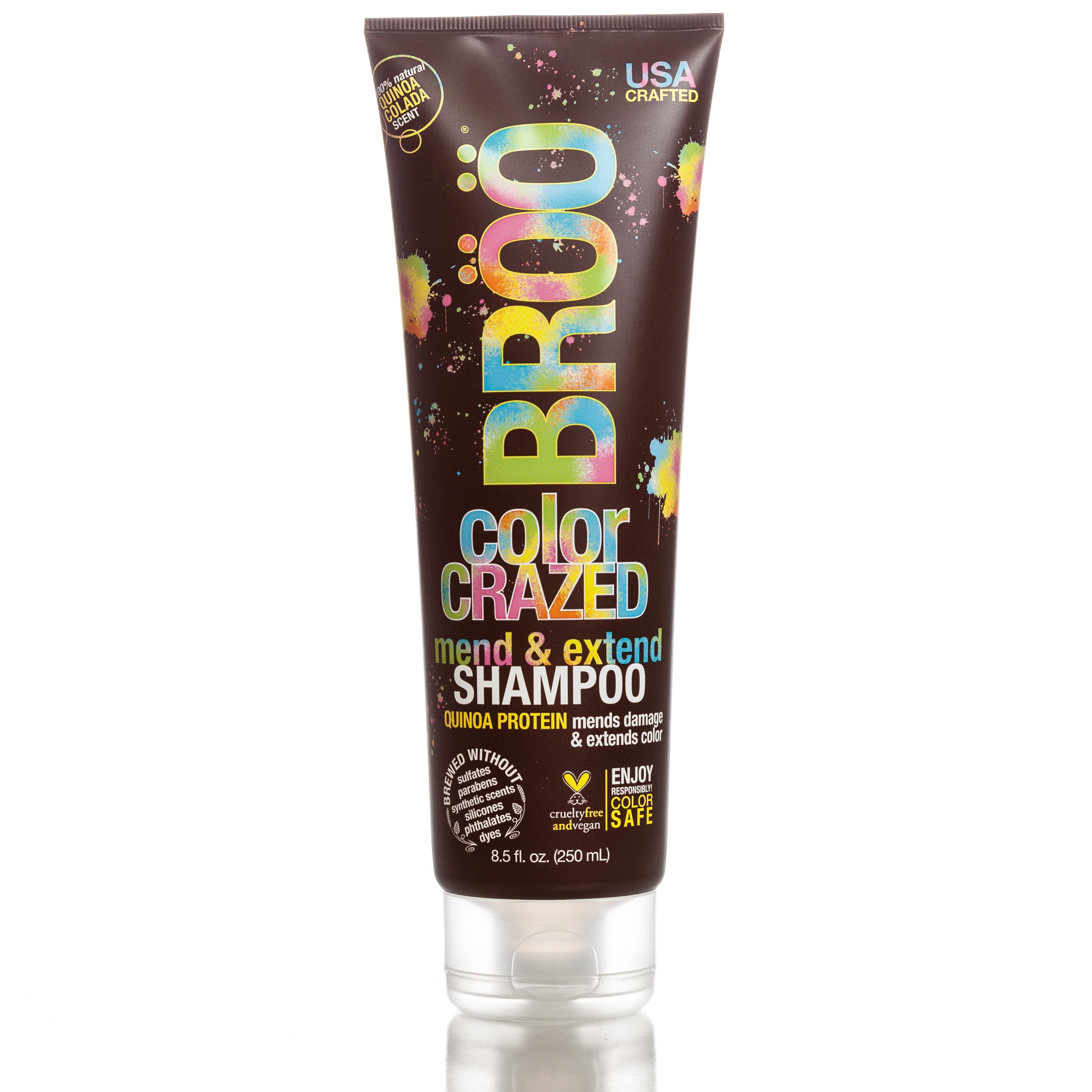 BROO Craft Beer Color Crazed Shampoo, Mends and Extends Color, 8.5 oz ...