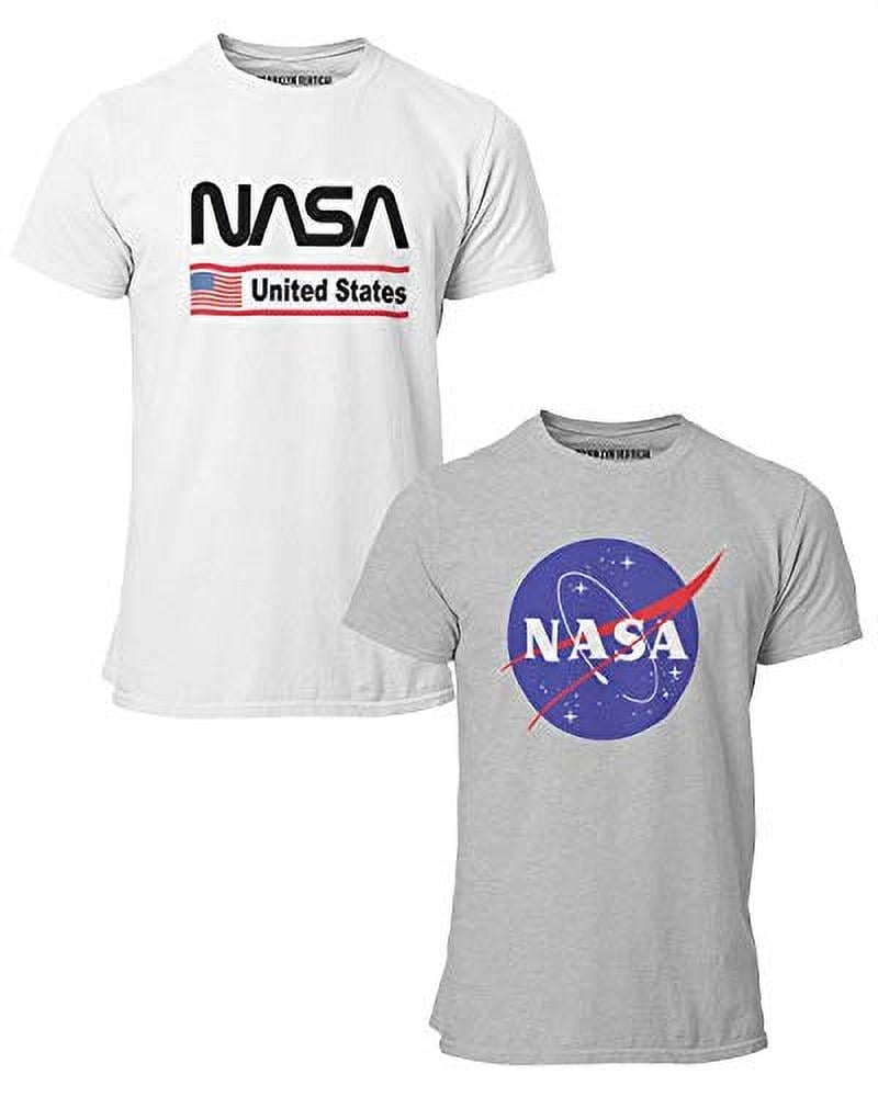 BROOKLYN VERTICAL 2-Pack NASA Mens Short Sleeve Crew Neck T-Shirt with ...