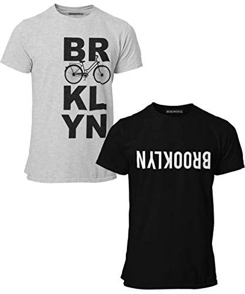 BROOKLYN VERTICAL 2-Pack NASA Mens Short Sleeve Crew Neck T-Shirt with ...