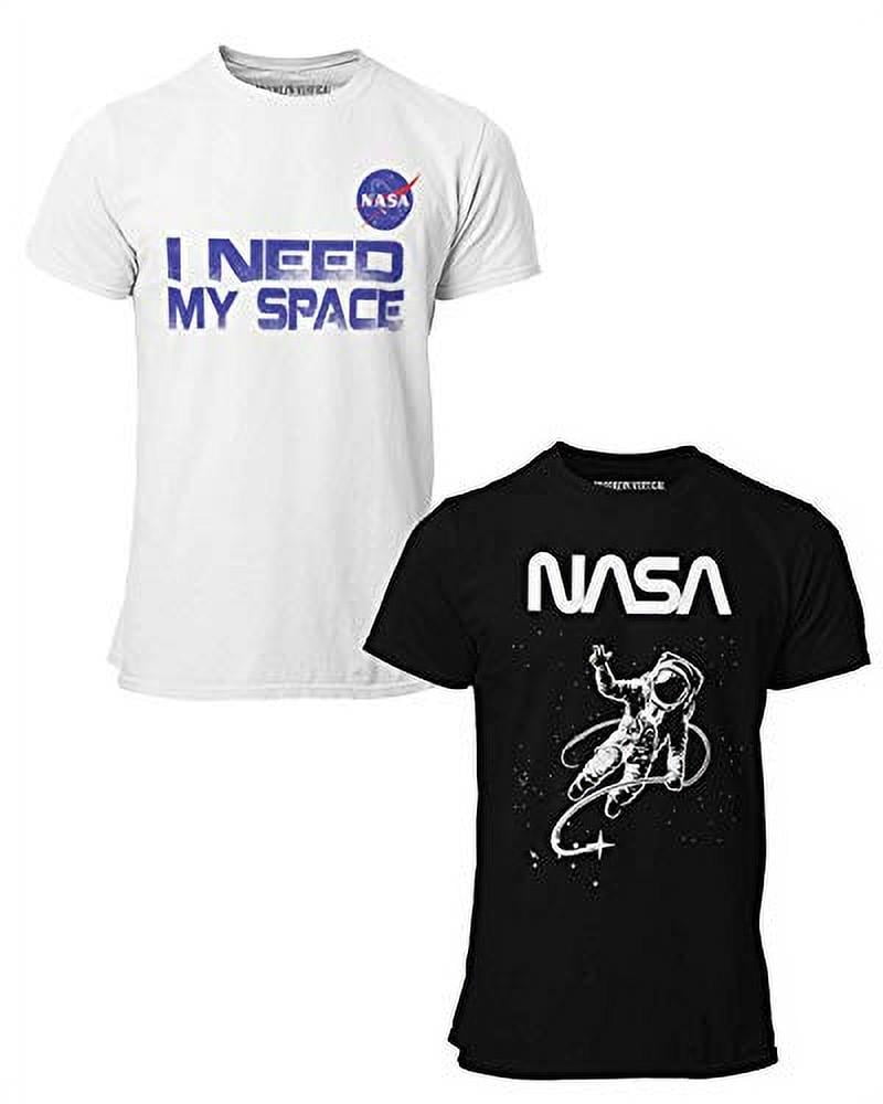 BROOKLYN VERTICAL 2-Pack NASA Mens Short Sleeve Crew Neck T-Shirt with ...