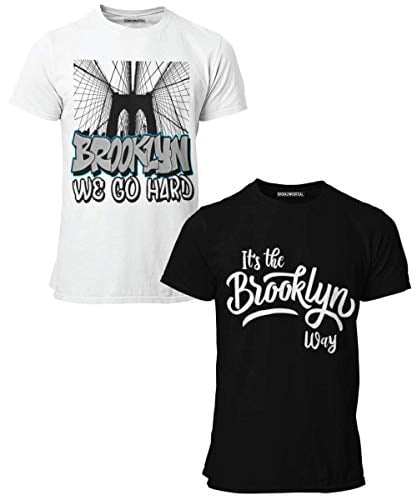 BROOKLYN VERTICAL 2-Pack NASA Mens Short Sleeve Crew Neck T-Shirt with ...