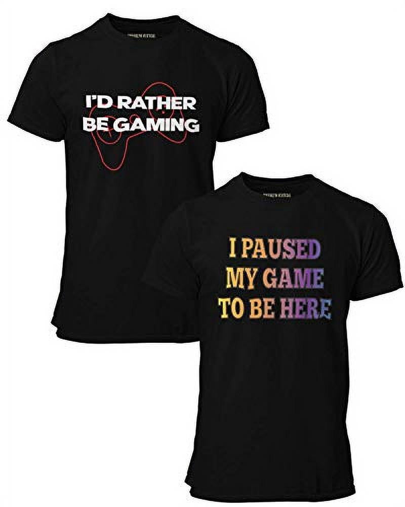BROOKLYN VERTICAL 2-Pack Video Gamer Gaming Short Sleeve Crew Neck T ...