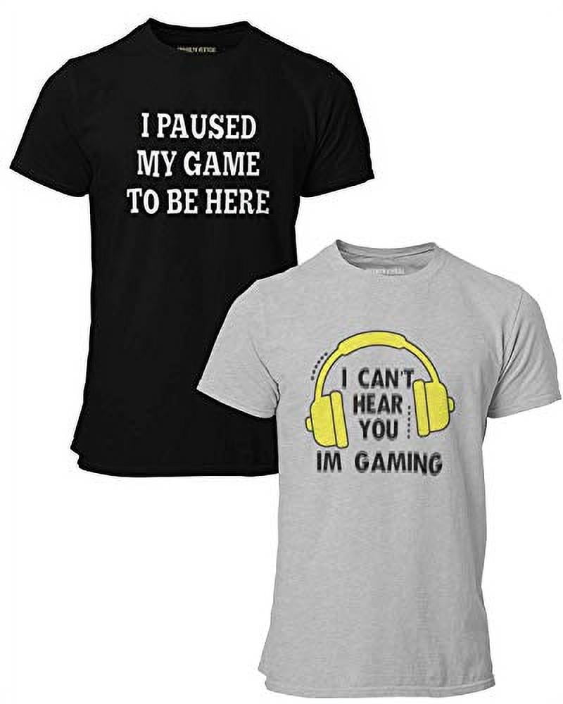 BROOKLYN VERTICAL 2-Pack Video Gamer Gaming Short Sleeve Crew Neck T ...