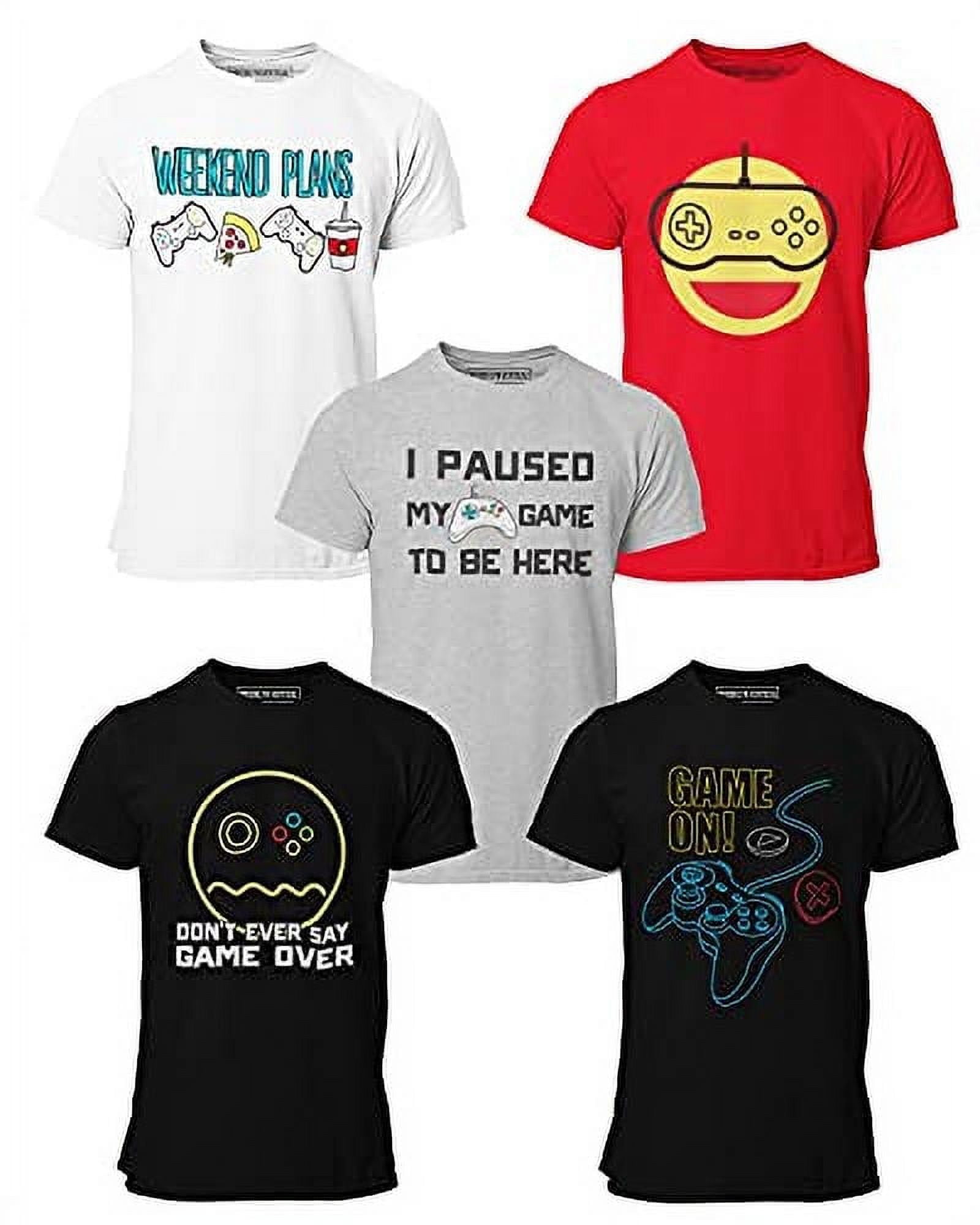 Brooklyn Vertical Boys Video Gamer Gaming T-Shirts, Soft Cotton, Crew ...