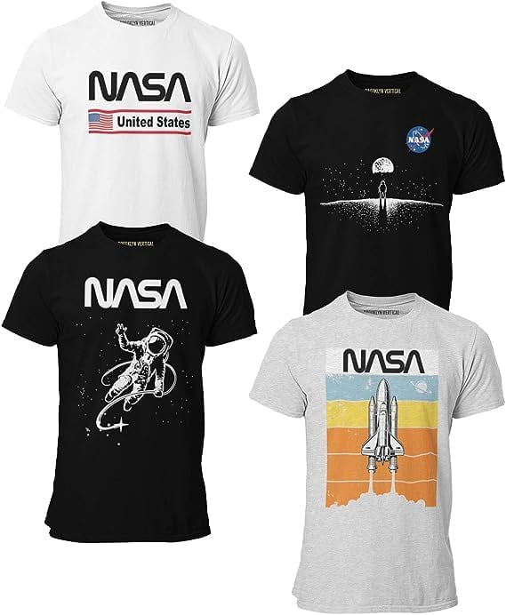 BROOKLYN VERTICAL Officially Approved NASA Product 4-Pack Boys Short ...