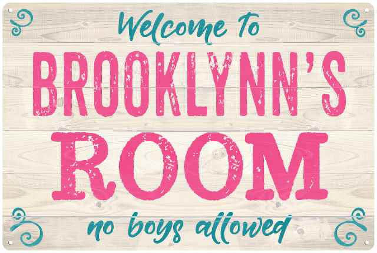 BROOKLYNN'S Room Kids Bedroom Sign 8x12 Metal Sign 208120089217 ...