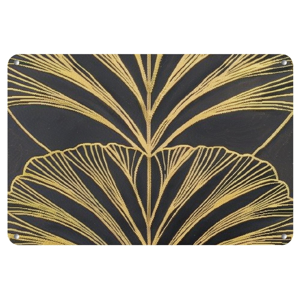 BROOKMAPLES 2PCS Art Deco Gold Leaf Design Metal Wall Plaques - Walmart.com