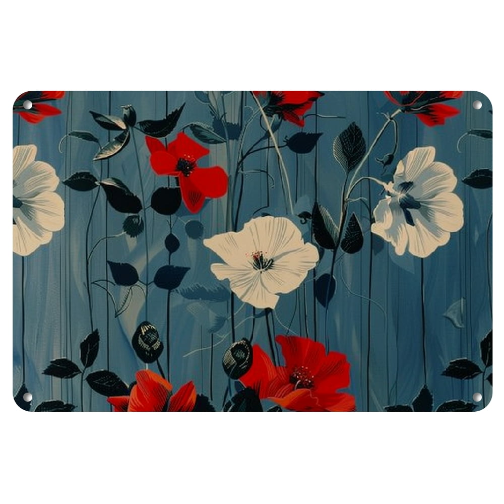 BROOKMAPLES 2PCS Floral Poppy Metal Wall Art for Home Decor - Walmart.com