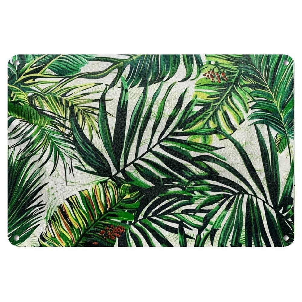 BROOKMAPLES 2PCS Tropical Leaf Metal Wall Signs for Home Bar Kitchen ...