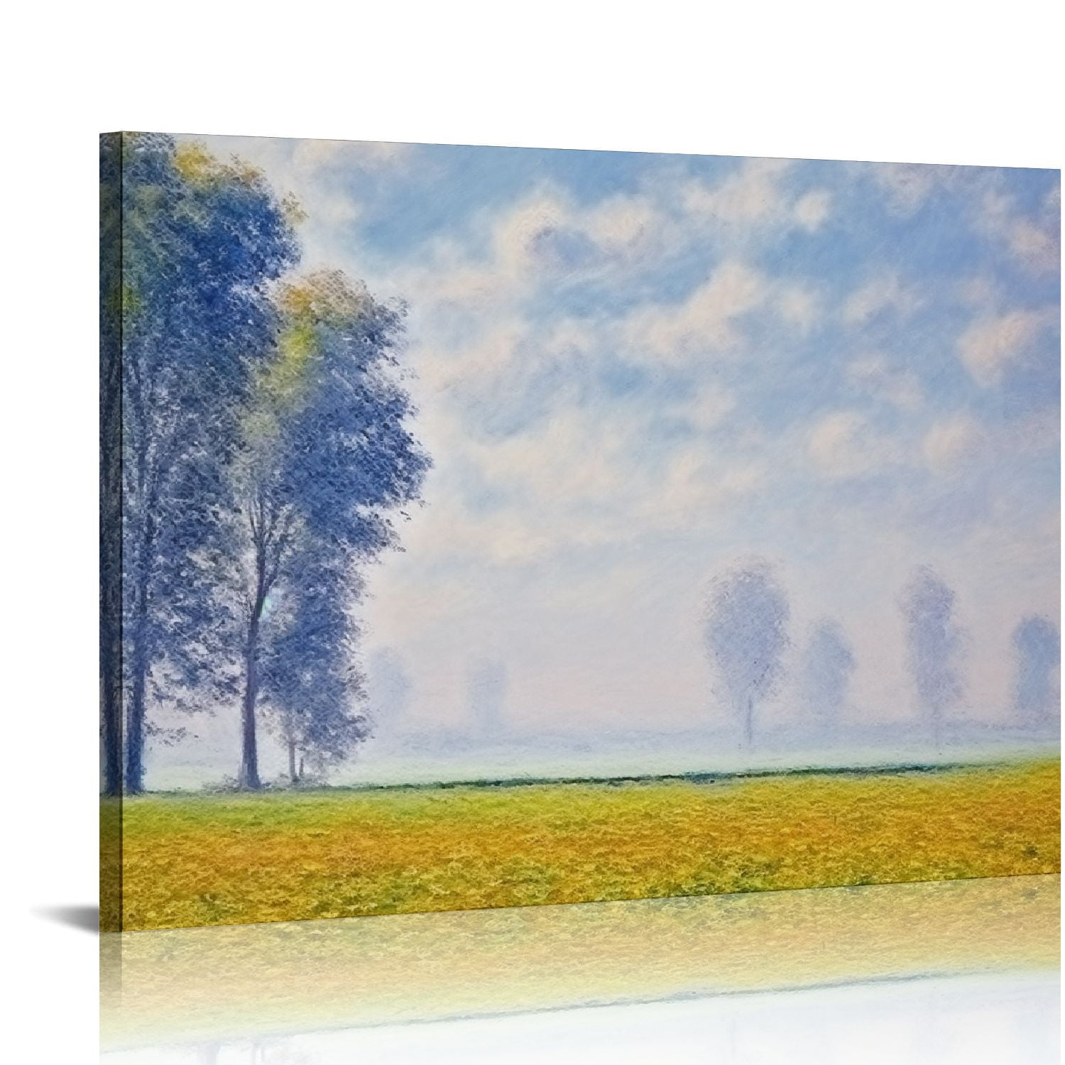 BROOKMAPLES Canvas Meadow at , 1888 Prints Wrapped Gallery Wall Art ...