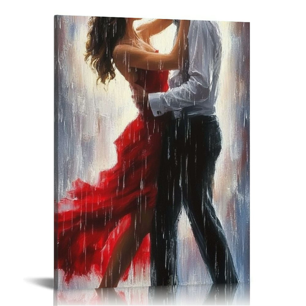 BROOKMAPLES Couple Dancing Canvas Wall Art Prints Romantic Tango ...