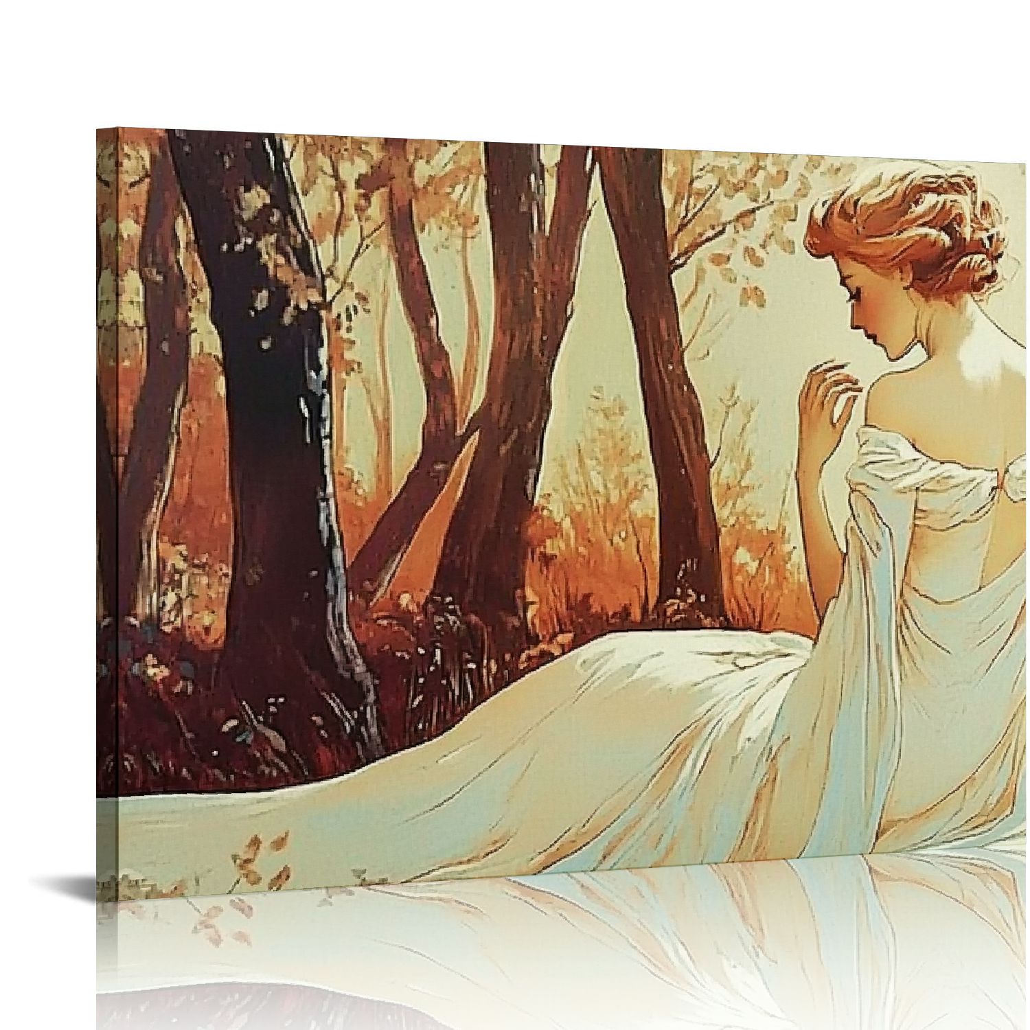 BROOKMAPLES Mucha Print - Dusk Poster - Wall Art Nouveau Poster ...