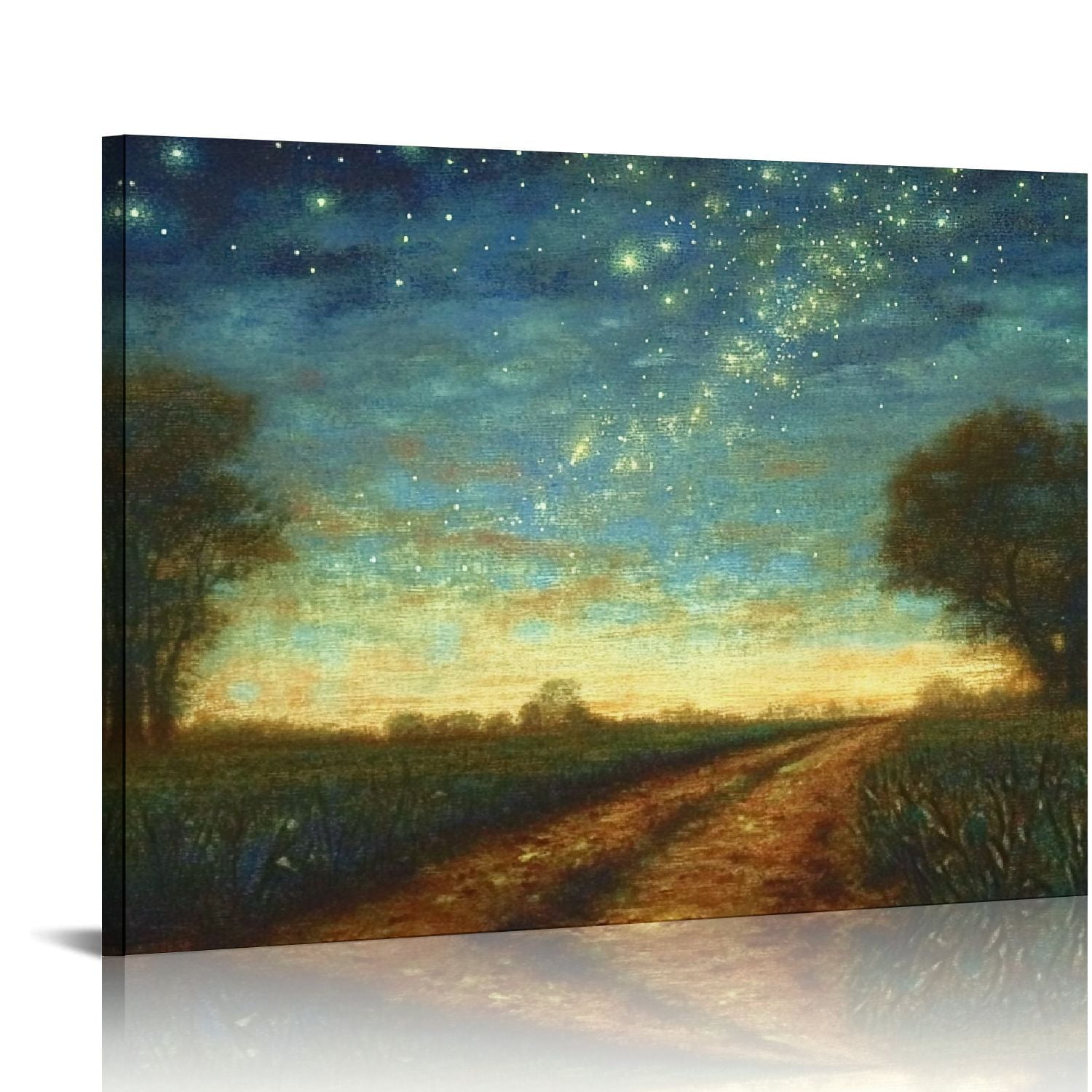 BROOKMAPLES Starry Night Canvas Art Print Wall Decor by Jean-Francois ...