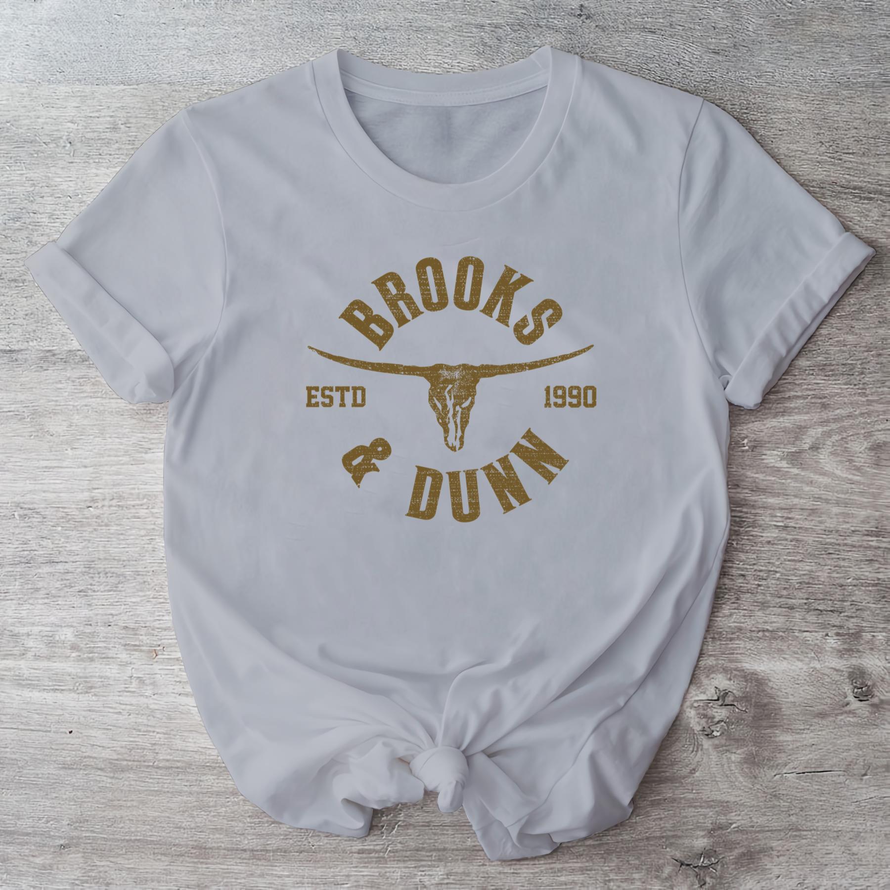 BROOKS & DUNN - EST. 1990 - Unisex T-Shirt (BRO0001M1004) country band ...