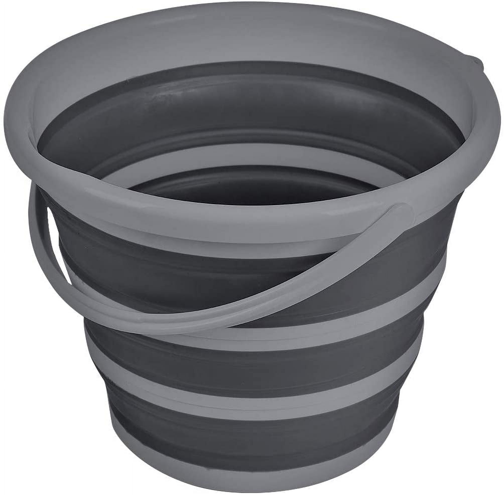 BROOKSTONE, Slim Collapsible Bucket for Mopping, Beach, 2.6 Gallons ...