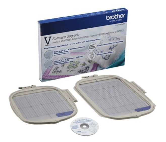 BROTHER V-Series Software Upgrade Kit with 12”x8” & 8”x8” Hoops Frames ...