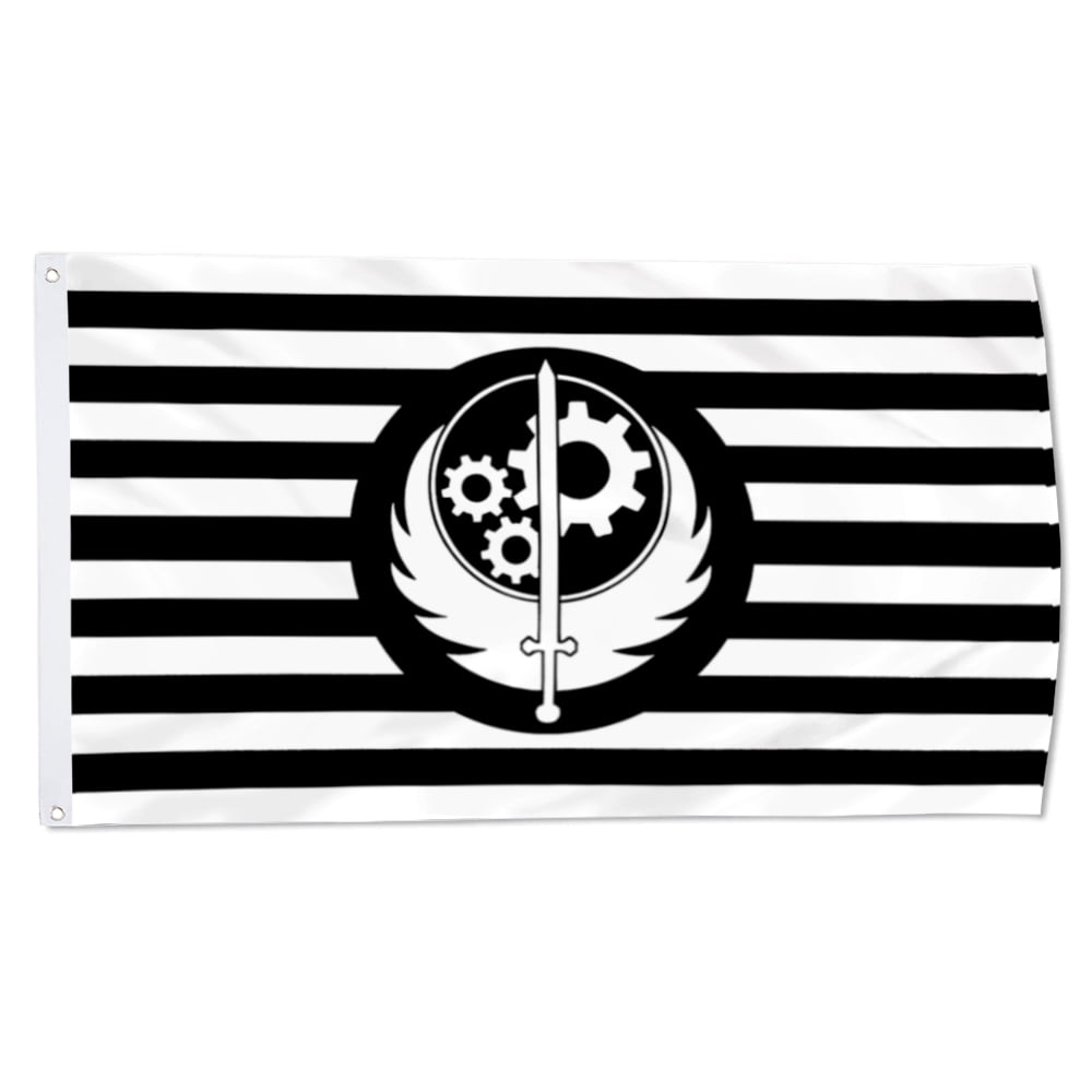 BROTHERHOOD OF STEEL FLAG STRIPED FALLOUT flags banner Man cave Decor ...