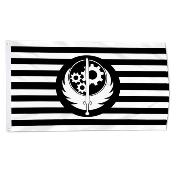 BROTHERHOOD OF STEEL FLAG STRIPED FALLOUT flags banner Man cave Decor ...