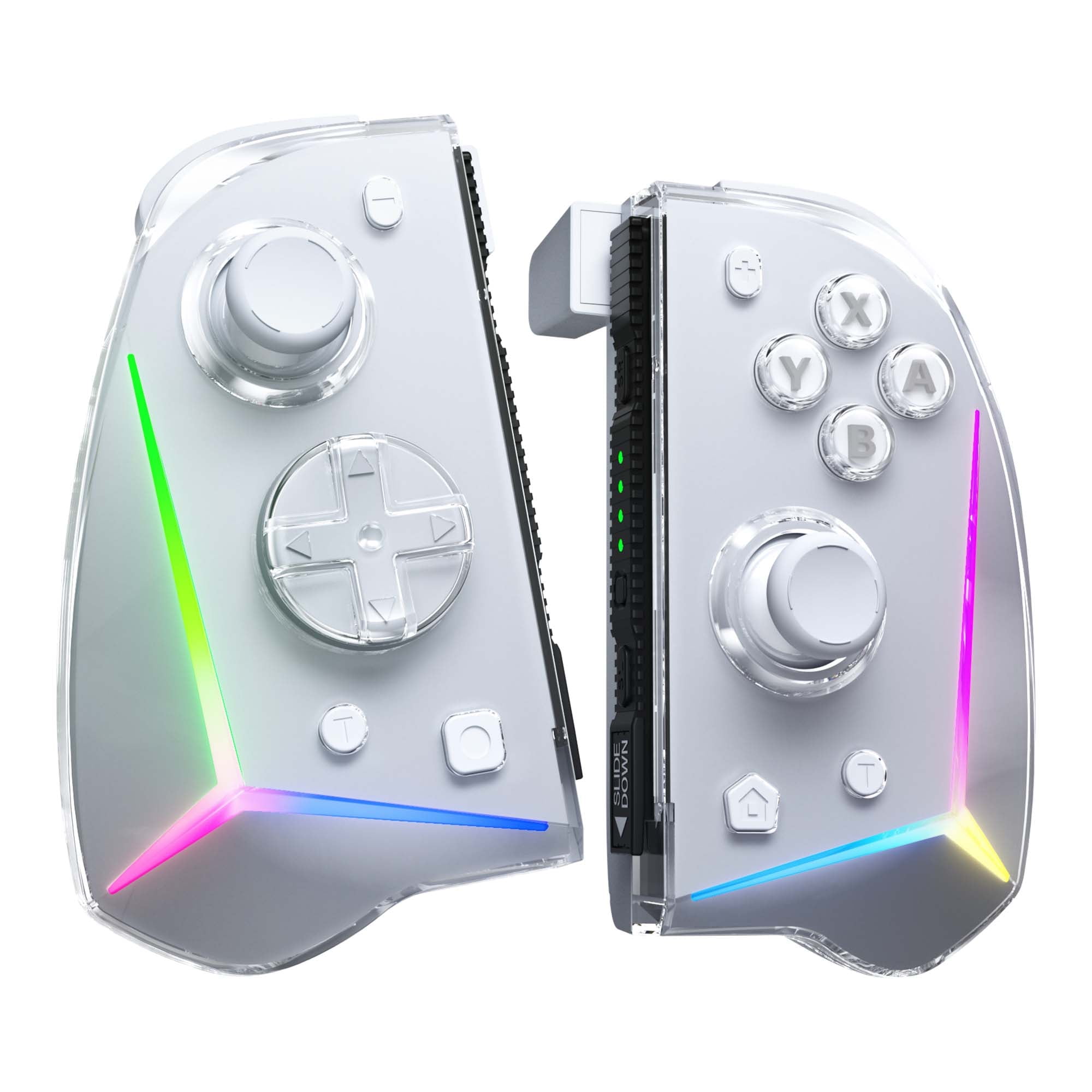 BROUJOY Switch Controller, Wireless Joypad (L/R) for Nintendo Switch & Switch OLED, with RGB ...