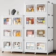 Extra Large Stackable Storage Bins with Lid,1540 QT/ 385Gal Collapsible ...