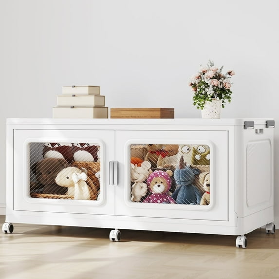 BROVIEW 75Gal Extra Large Storage Bins with Lid, 300Qt Plastic ...