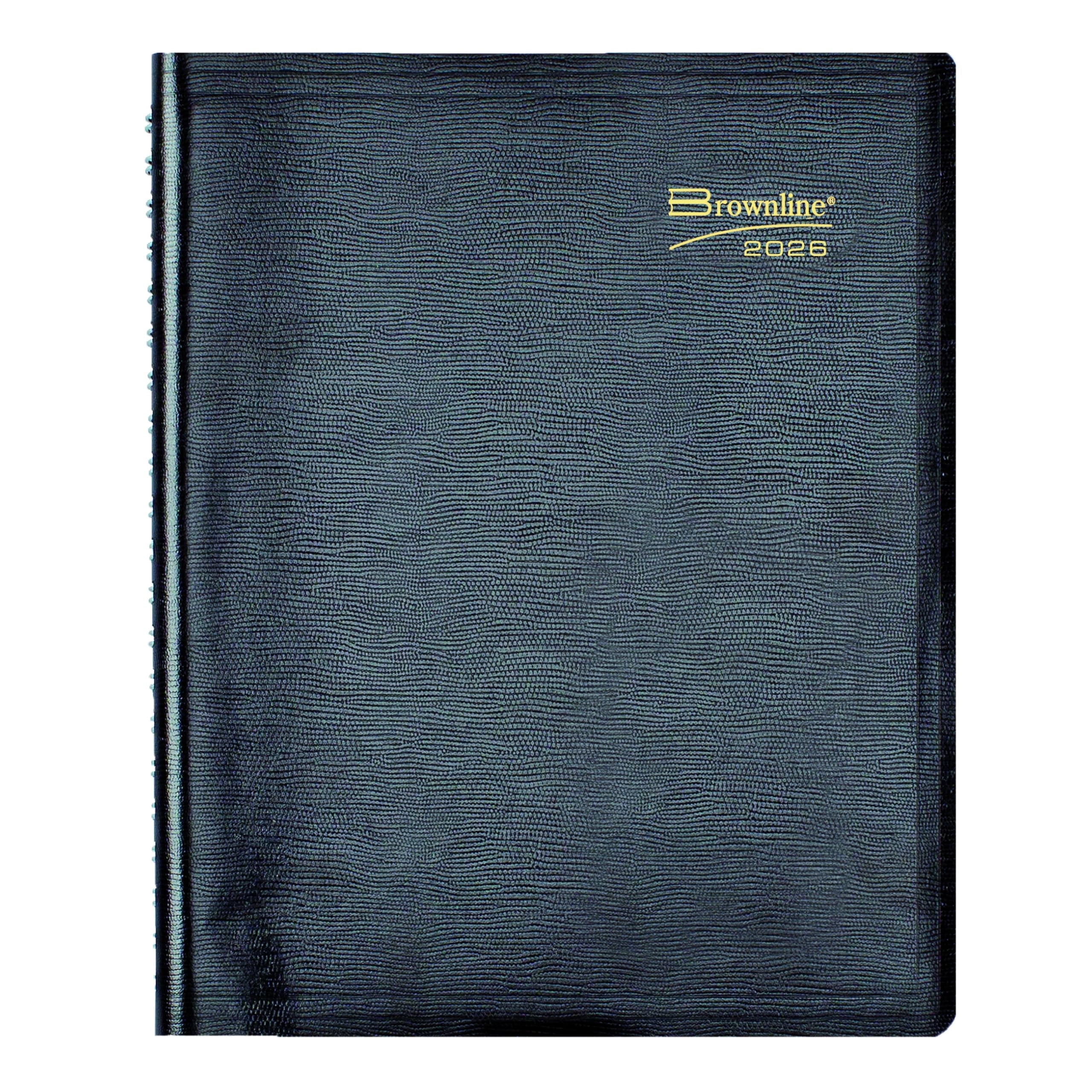 Brownline 2026 Essential Daily Planner, 11" x 8.5", Black - Walmart.com