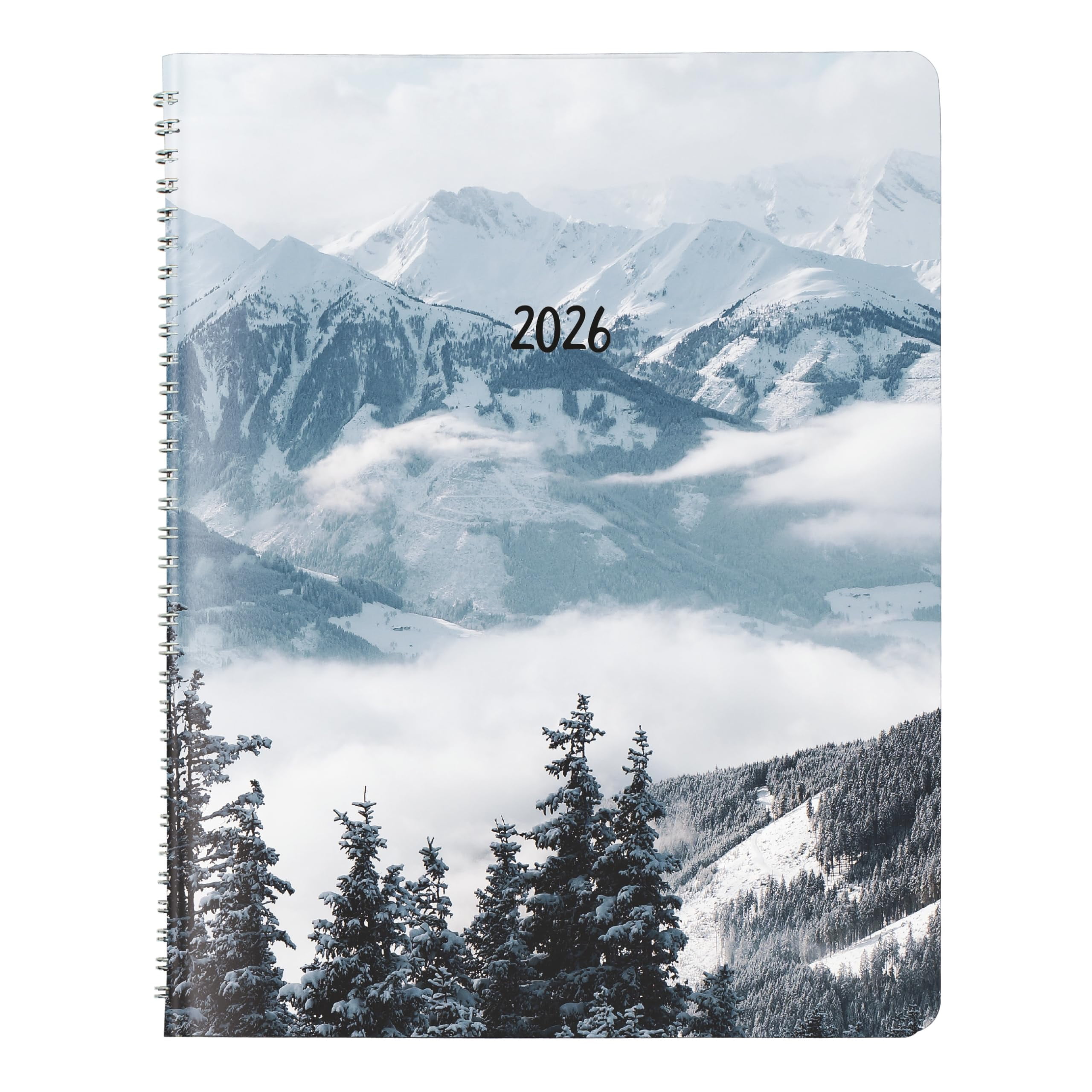 BROWNLINE Essential Mountain Monthly Planner 2026, English, 8.875"x7 ...