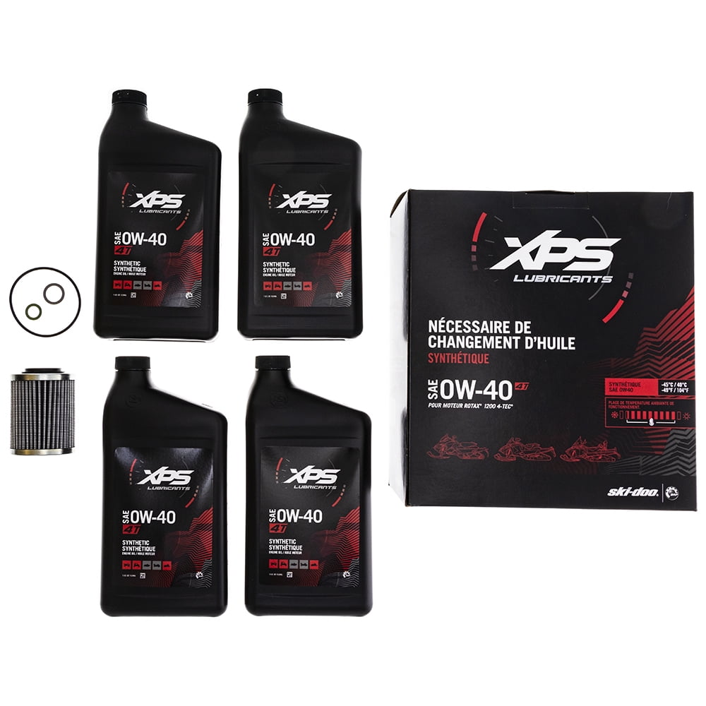 BRP 779255 Can-Am XPS 0W-40SAE Full Synthetic Oil Change Kit OEM Ski ...