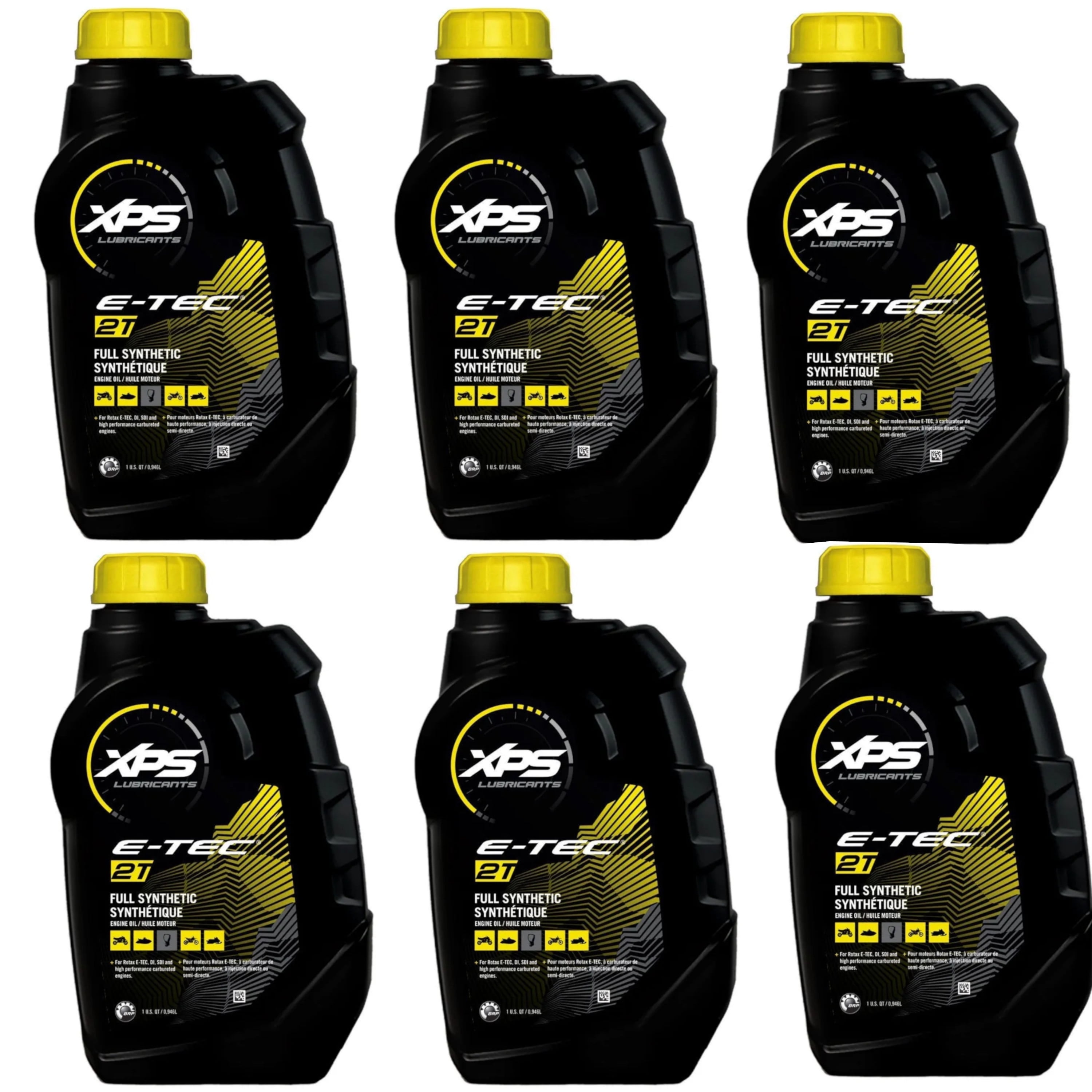 BRP Ski-Doo Can-Am Sea-Doo OEM XPS 2-Stroke Synthetic Oil 1QT, QTY 6 ...
