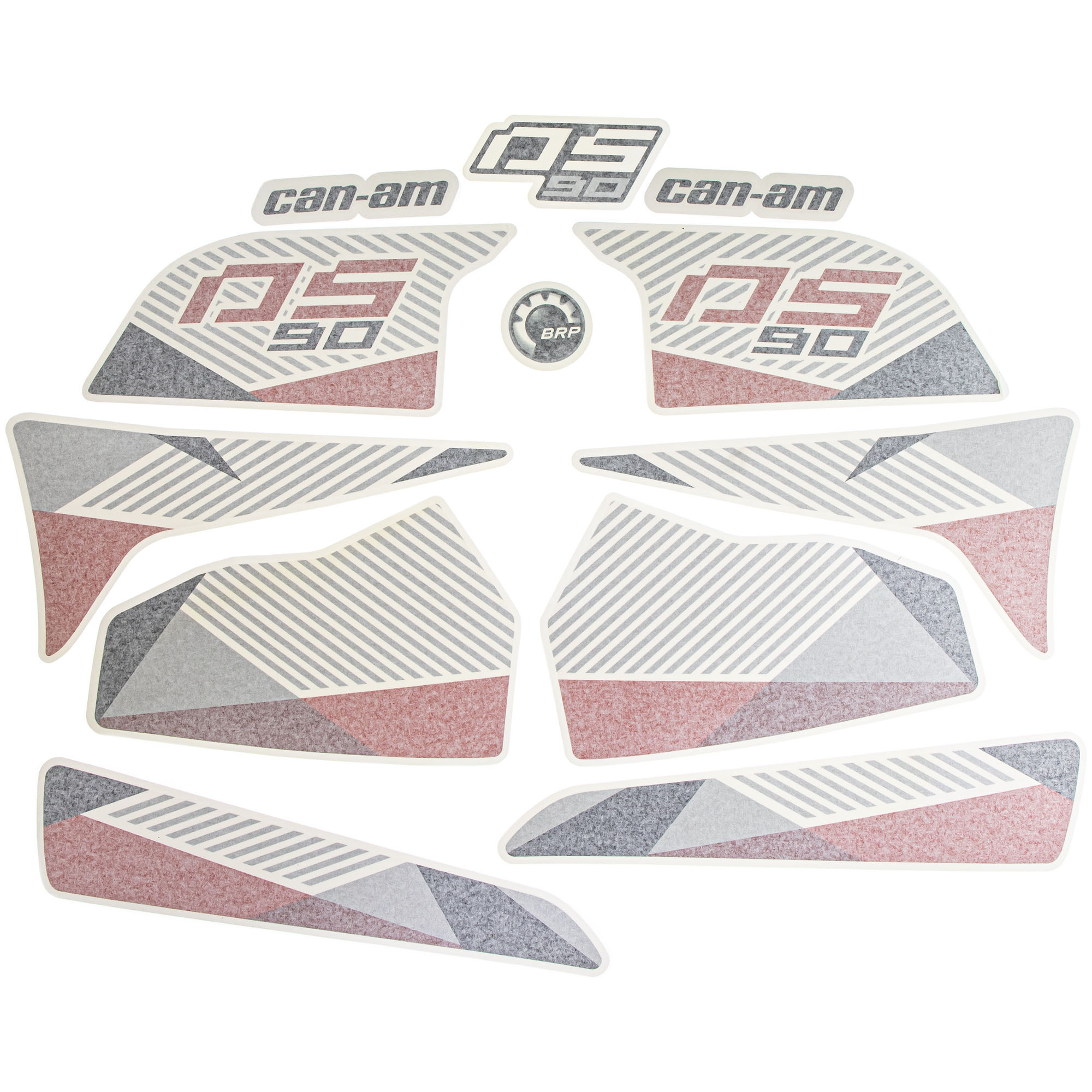 BRP V87702DGF020RD Can-Am Ds90 Red Decal Set - Walmart.com