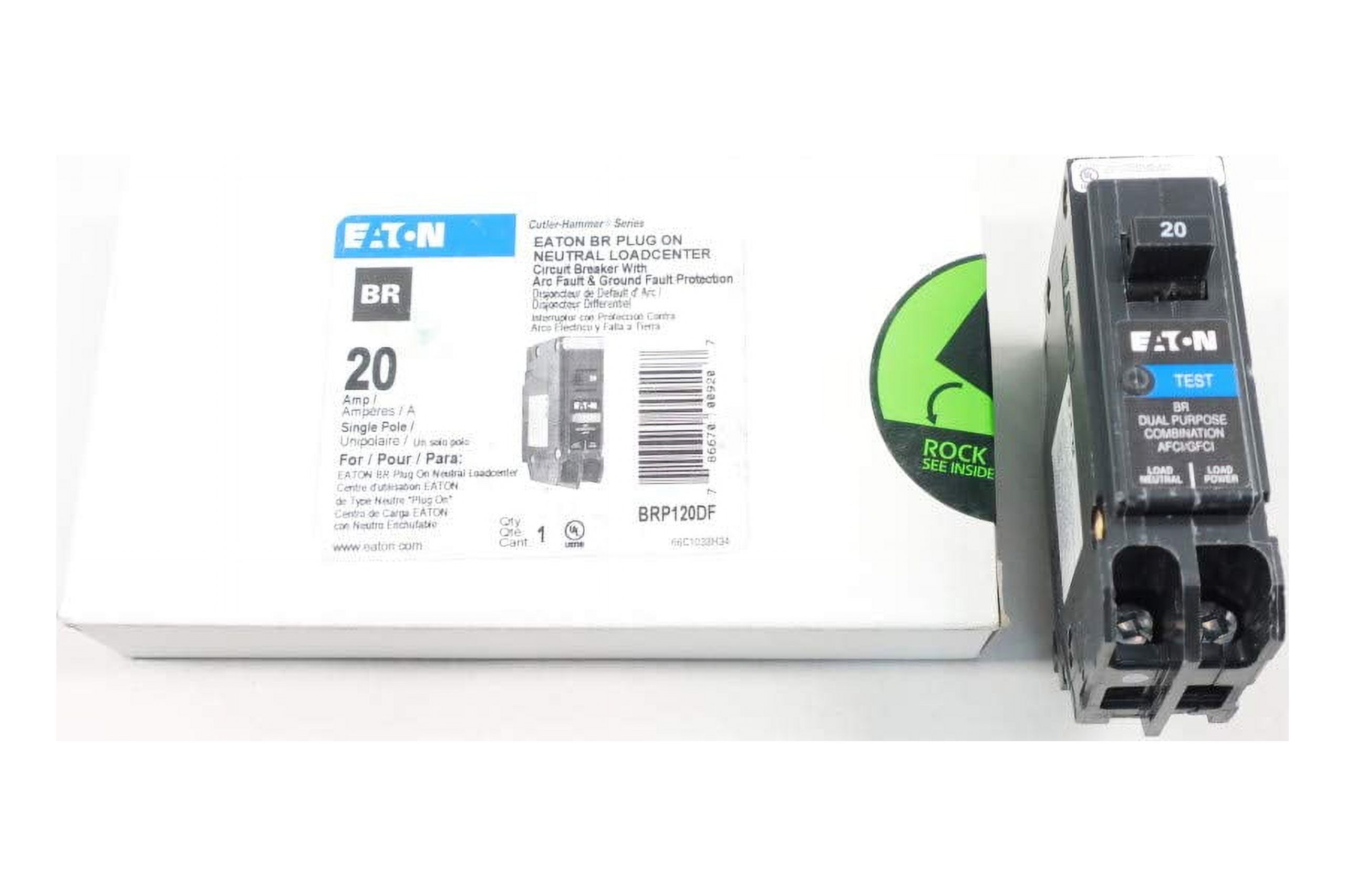 BRP120DF Circuit Breaker 1P 20A 120V-AC - Walmart.com