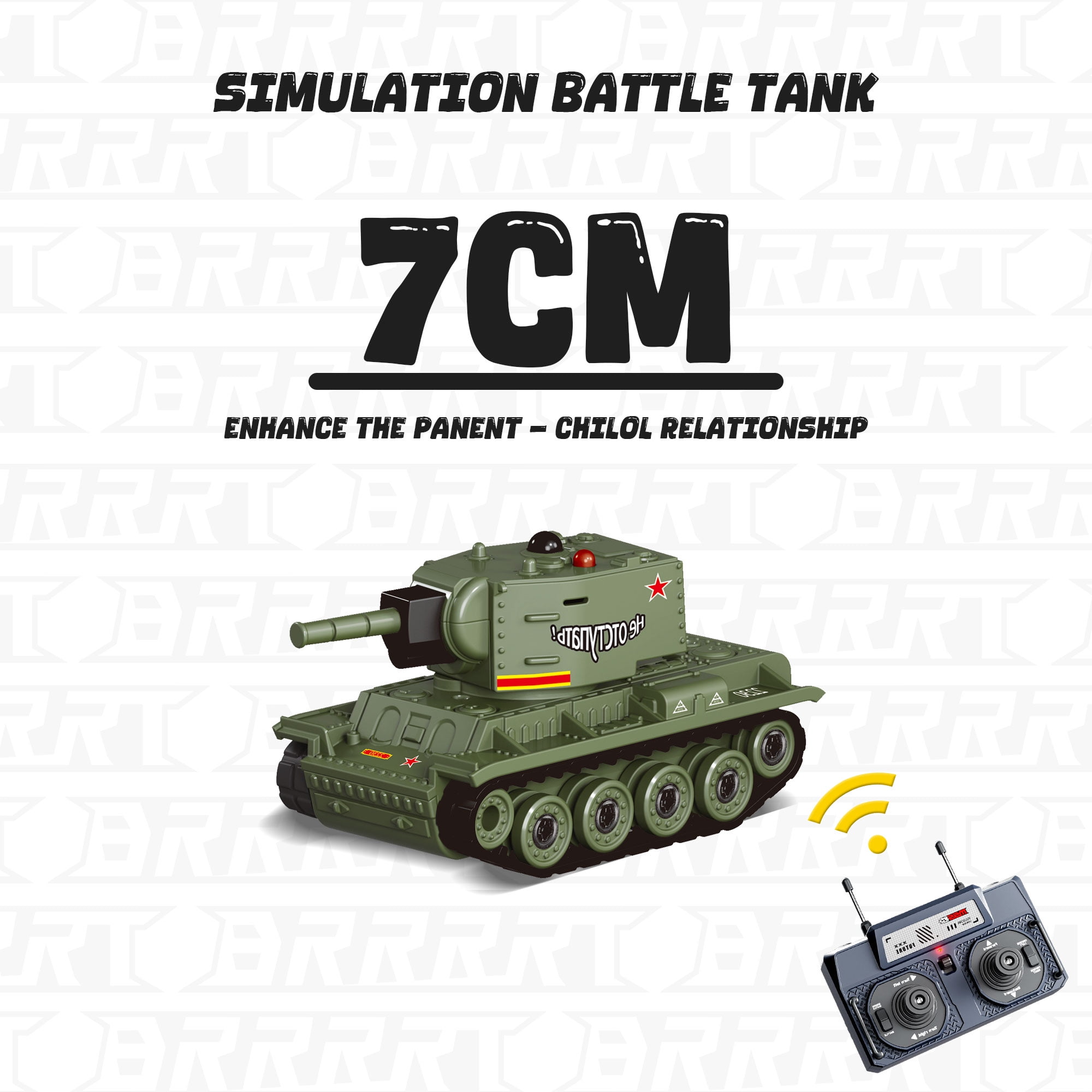 BRRRRT 1/64 Mini RC Tank, Remote Control Military Vehicles, Army Battle ...