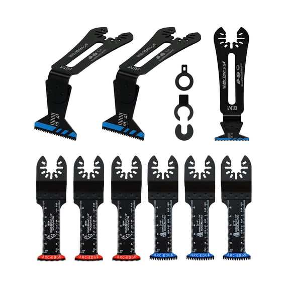 BRSCHNITT Reach Oscillating Saw Blades, 1-1/4"*3 Universal Bi-Metal 90 ...