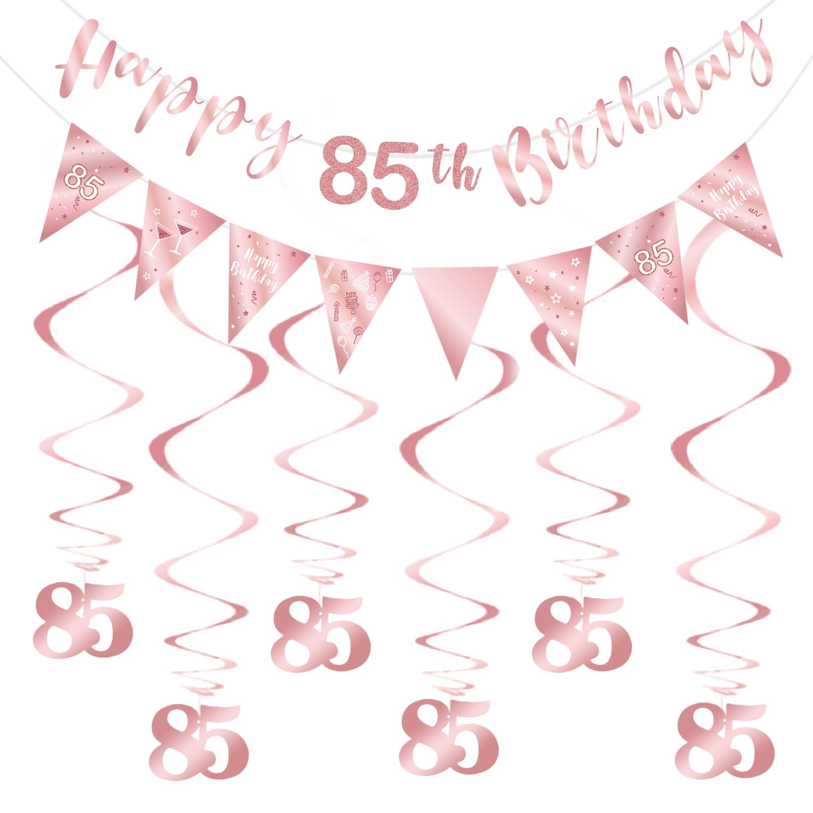 BRT Bearingshui 85th FEV6 Birthday Decoration Kit, Happy 85th Birthday ...