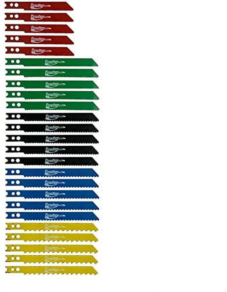BRUFER 03066 Universal Shank Jig Saw Blade Set - Includes 5 Sets of 5 ...