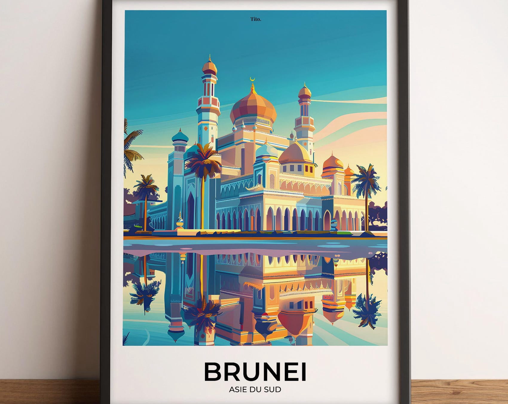 BRUNEI Poster · Brunei Travel Poster · Brunei Art Print · Brunei Poster ...