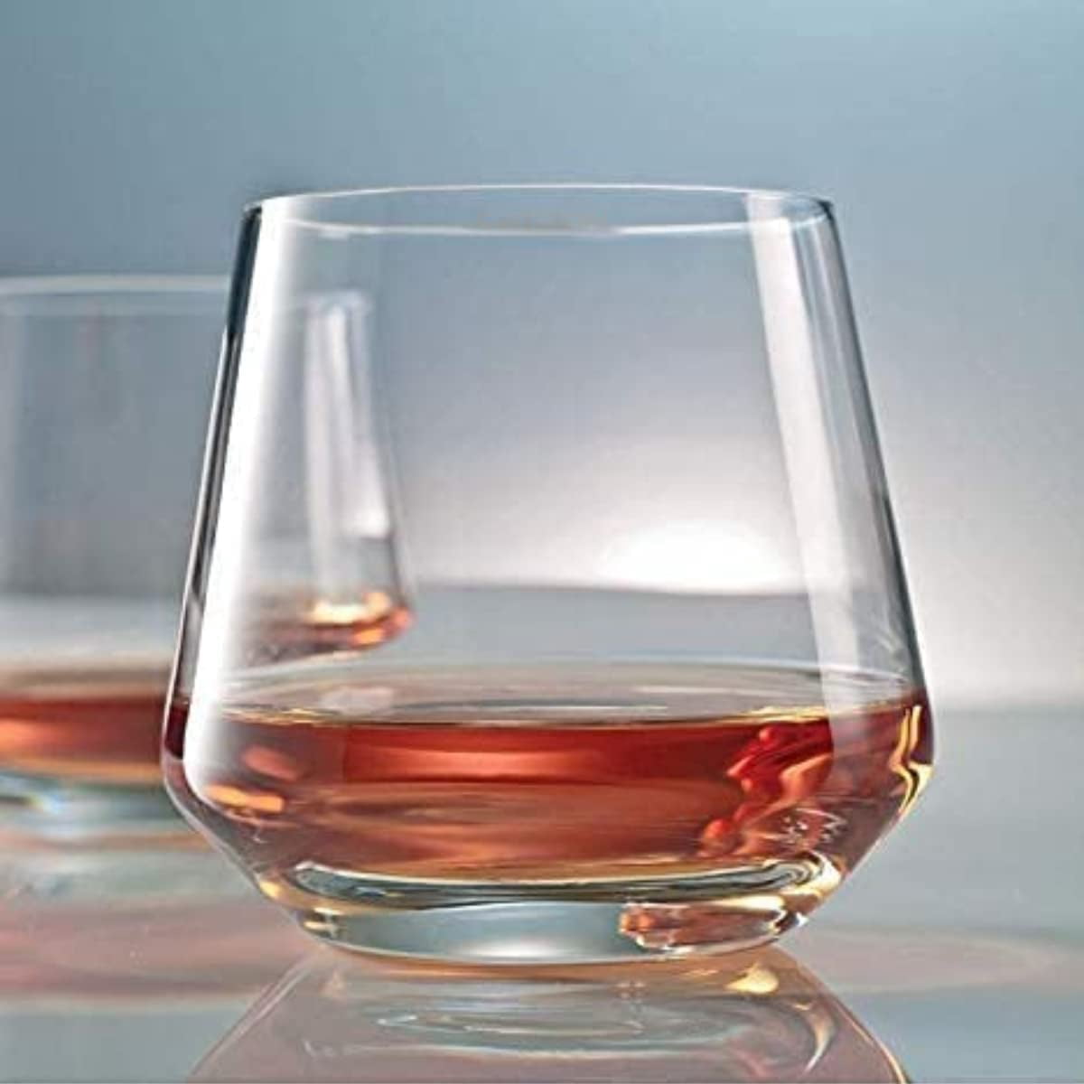 BRUSHFINCH Whiskey Glass 370ML Rocks Glasses Premium Hand Blown Old ...