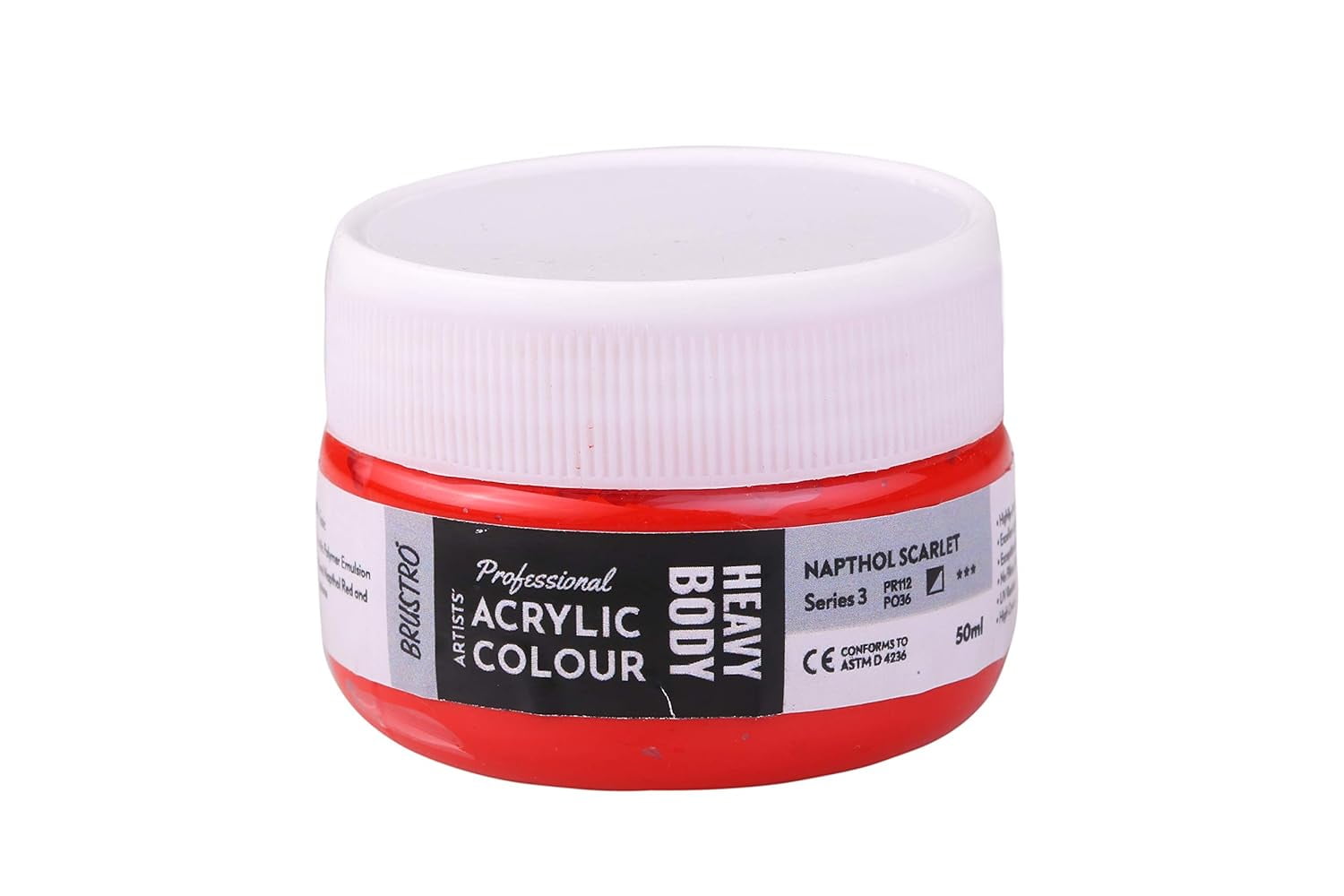 BRUSTRO Professional Artists Heavybody Acrylic Paint 50Ml Napthol ...
