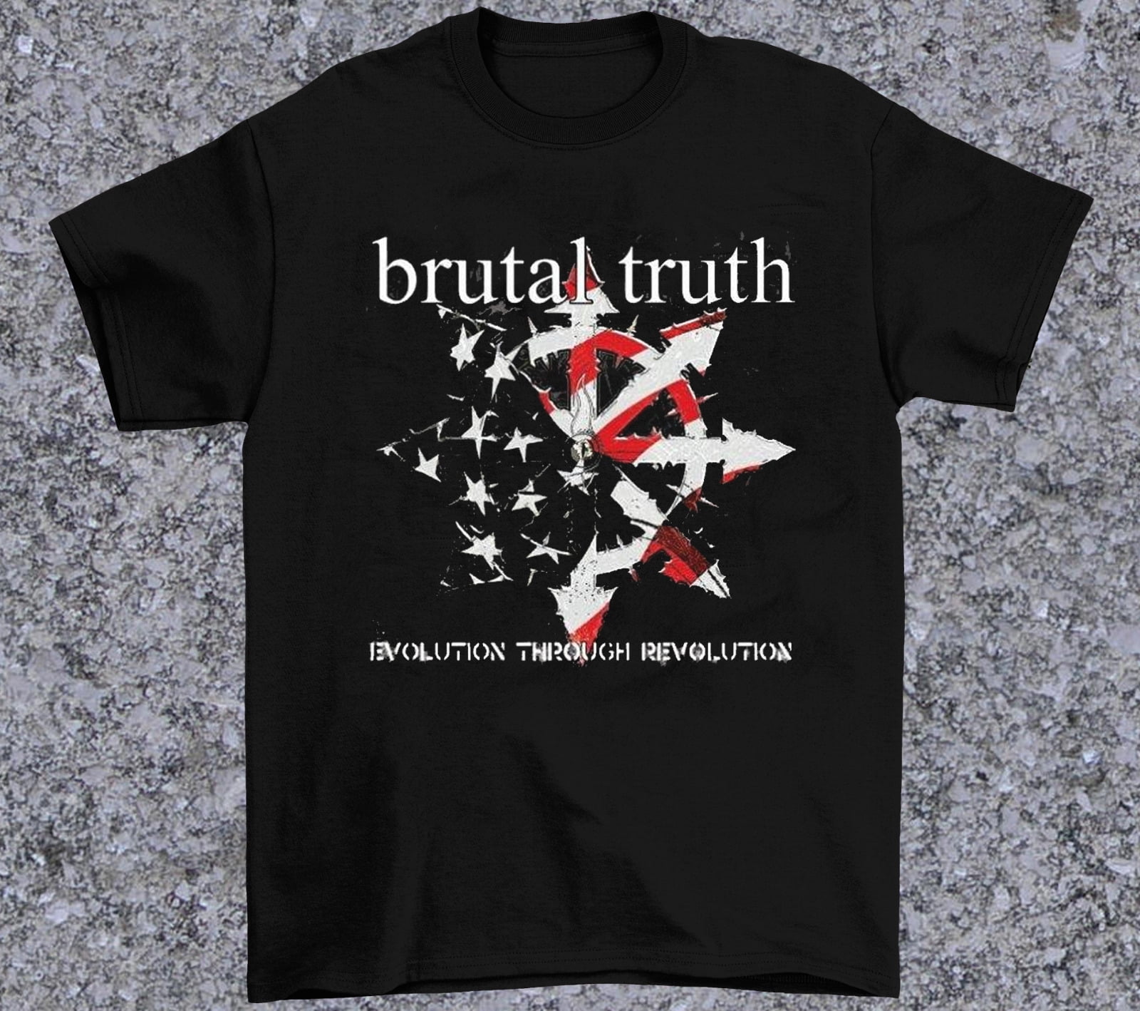 BRUTAL TRUTH - Evolution Through Revolution Black All Size Shirt AC1091 - Walmart.com