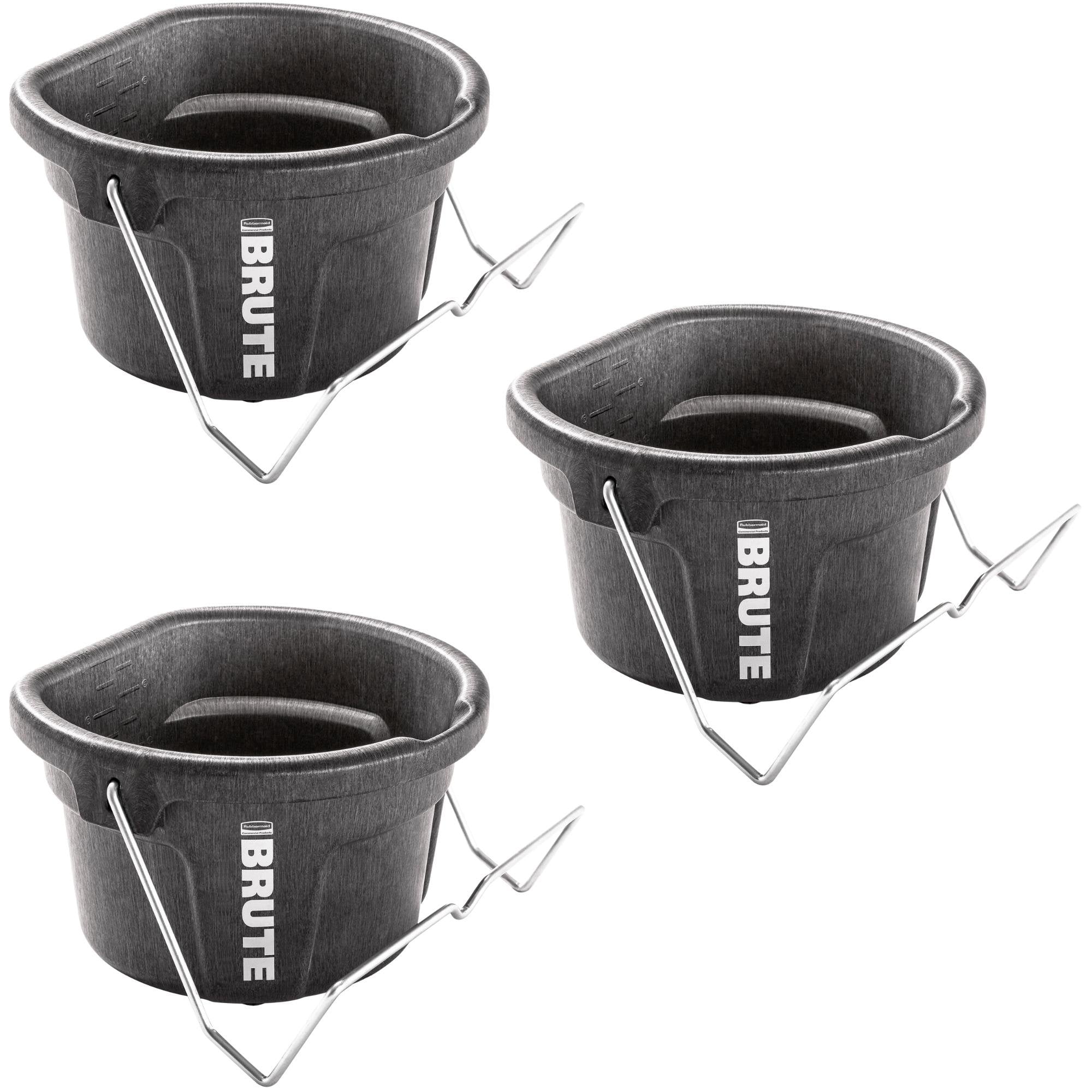 BRUTE 3-in-1 Flat Back Bucket, 2 Gallon, Pack of 3 - Walmart.com