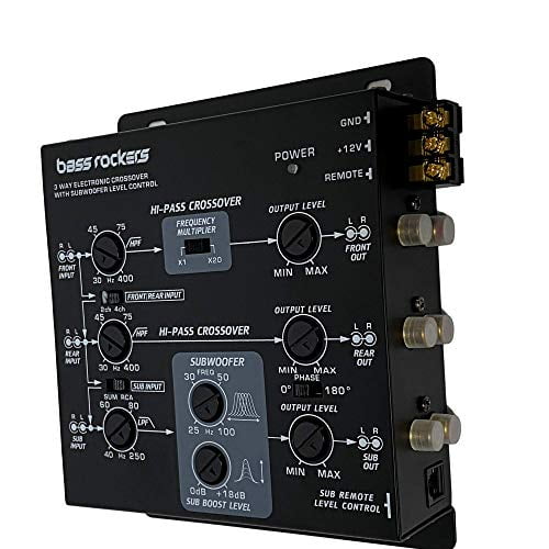 BRX3.1 3 Way Car Audio Stereo Electronic Crossover with Bass Enhancer ...