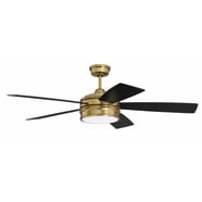 Craftmade TEA52SB4 52" Ceiling Fan W/Blades, Led Light Kit - Walmart.com