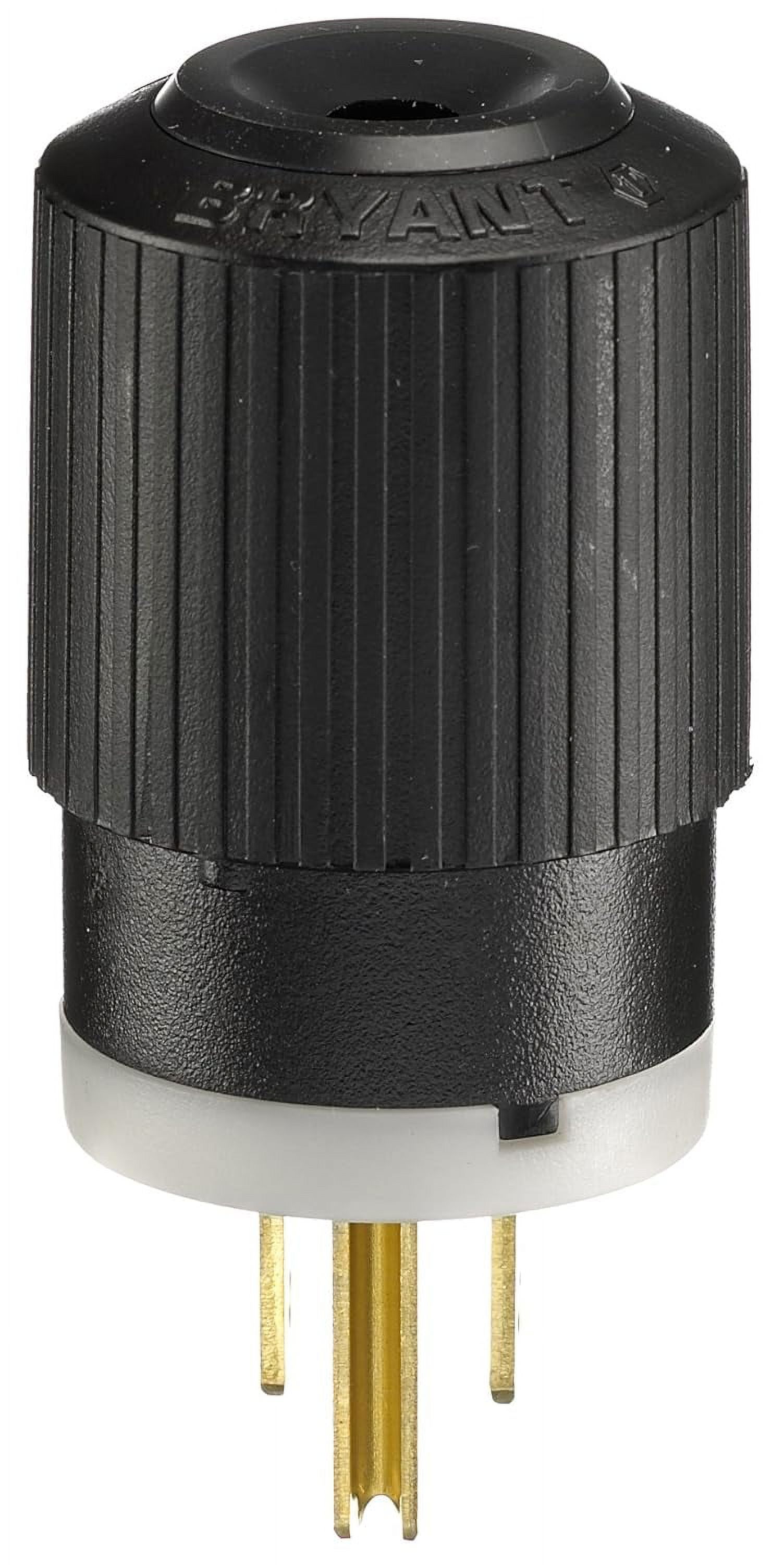 BRY5266NP Industrial Grade Straight Blade Plug, Grounding, NEMA 5-15P ...