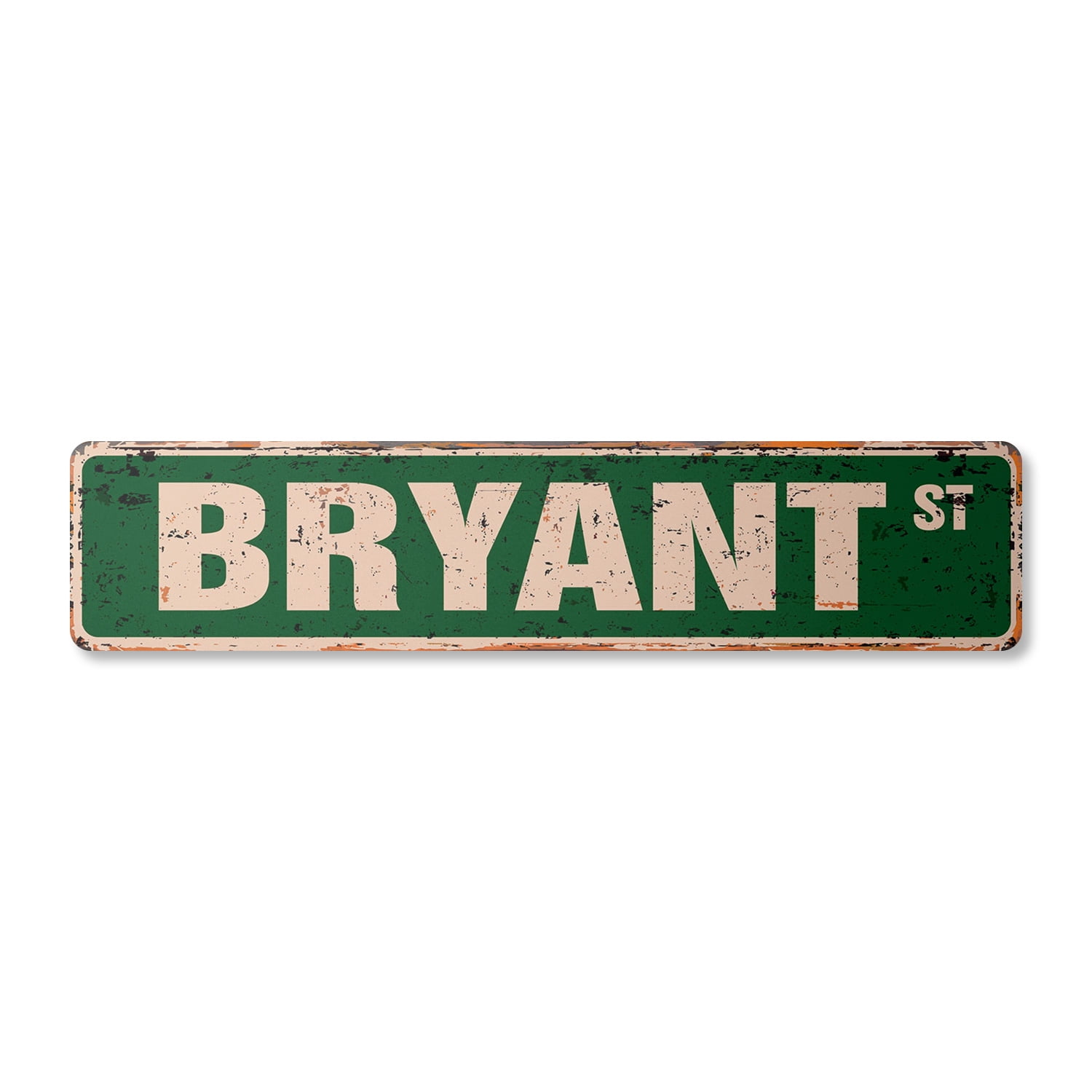 BRYANT Vintage Plastic Street Sign Childrens Name Room Sign | Indoor ...